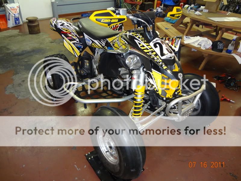 K_MAN's E-sticky graphics kits installed finally! | Can-Am DS-450 Forum ...