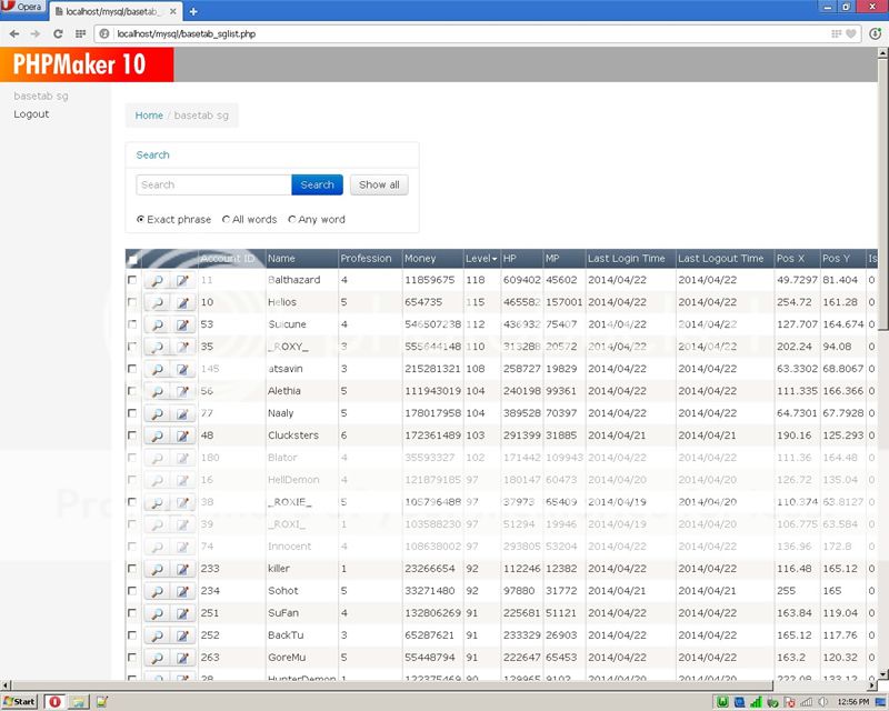 Simple PHP/MySQL basetab_sg admin.. | RaGEZONE - MMO Development Forums