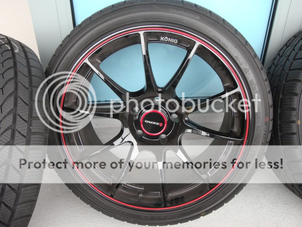 FS: 235/40R18 Falken EuroWinter HS439 Winter Tires on Konig Zero Wheels ...